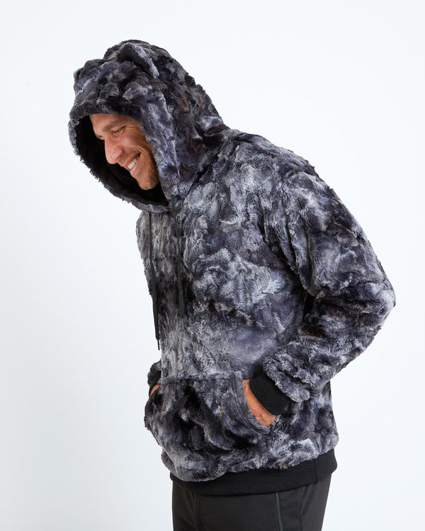 Unleash Your Boldness with Shark Classic Faux Fur Hoodie | Men's
