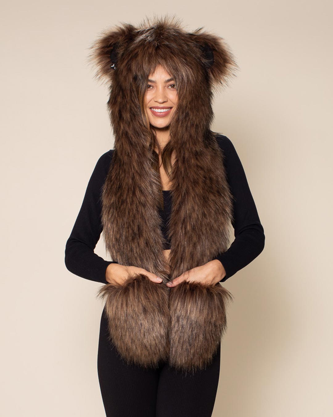 Brown Bear Collector Edition Faux Fur Hood | Women's - SpiritHoods