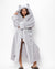 Luxury Robe for Women, Grey Luxury Bathrobe | Silver Fox - SpiritHoods