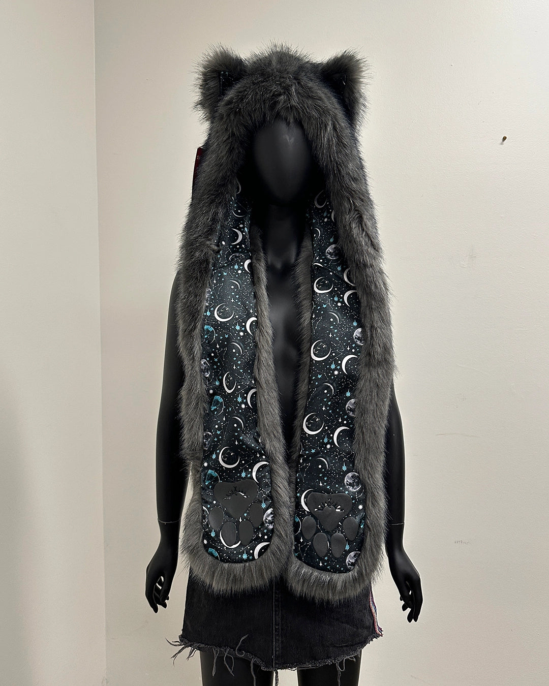 *Almost Purfect* Collector Edition Luxe Faux Fur Hood | Astro Wolf - SpiritHoods