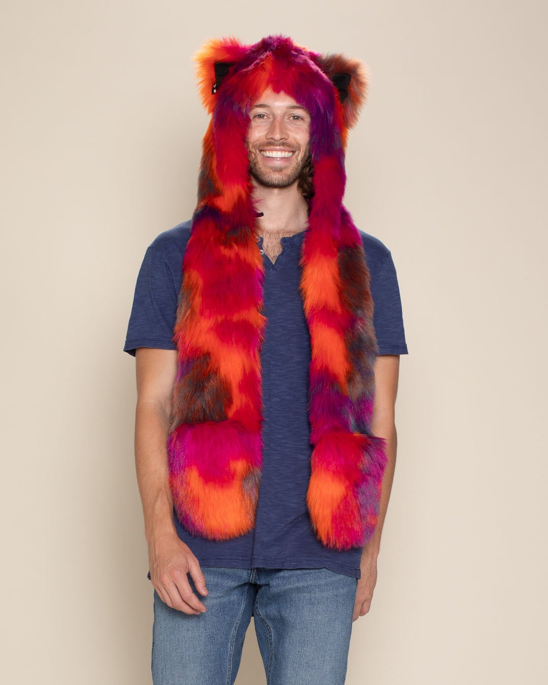 Calico Kitty Collector Edition Faux Fur Hood | Men's - SpiritHoods