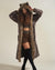 Women's Faux Fur Robe With Hood & Ears Plush Savannah Cat Style Coat ...