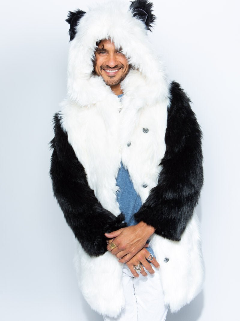 Panda Classic Faux Fur Coat for Men - Merge Style and Nature - SpiritHoods