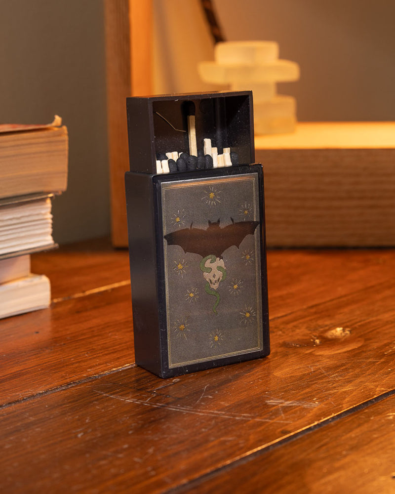 Decorative Matches | Reusable Matchbox | Bat & Snake Artwork - SpiritHoods