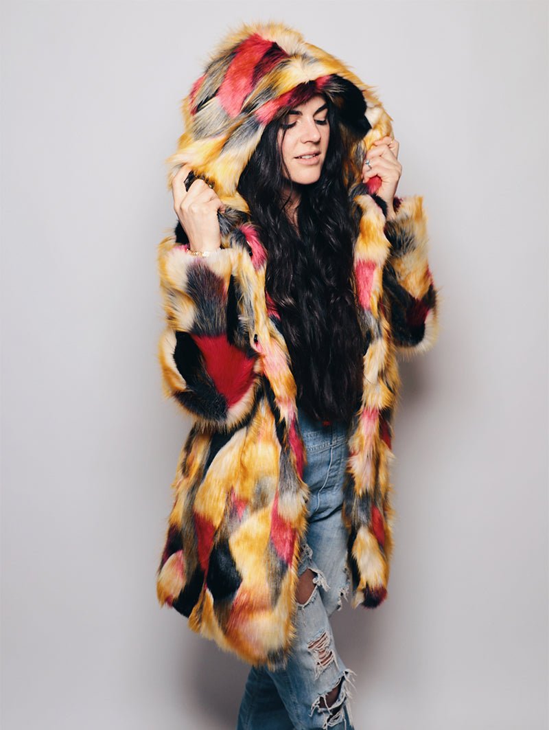 Limited Edition Monarch Butterfly Faux Fur Coat | Regal Elegance ...