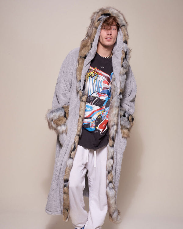 Wolverine Faux Fur Trimmed Men's Robe | SpiritHoods