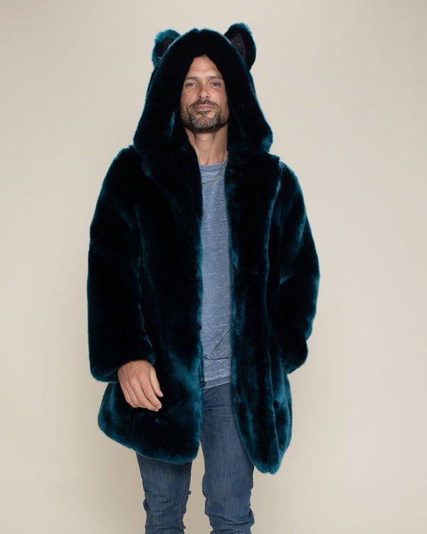 Men's Faux Fur Coat with Hood | Royal Wolf - SpiritHoods