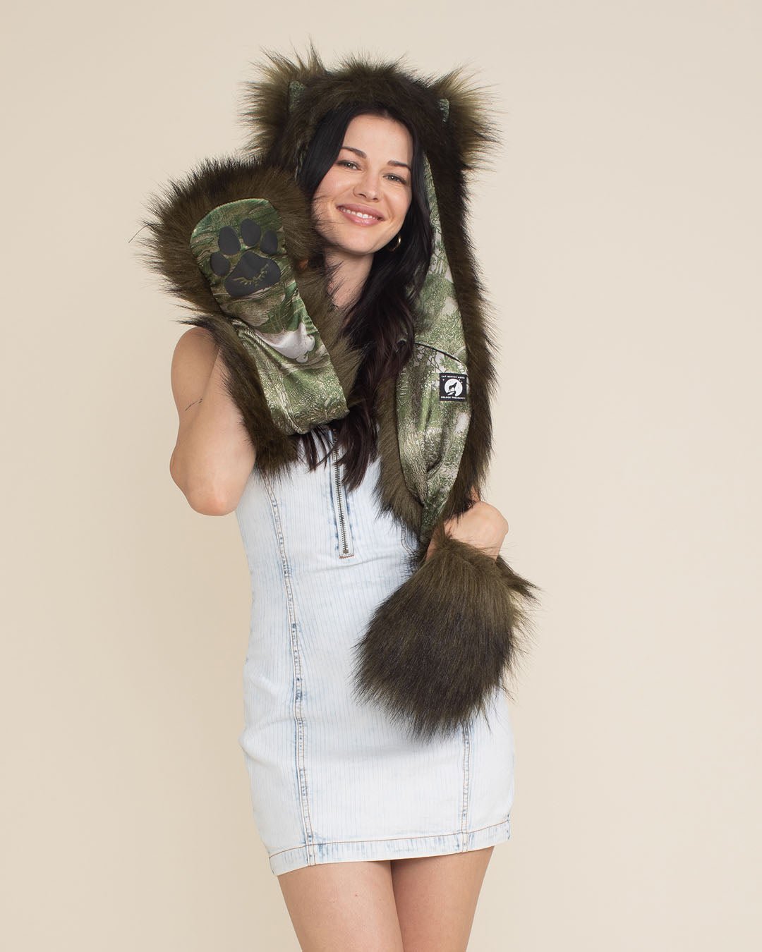 Green Garden Fox Collector Edition Faux Fur Hood | Women's - SpiritHoods