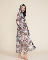 Women's Festival Kimono Mesh | Toile Leopard Print - SpiritHoods