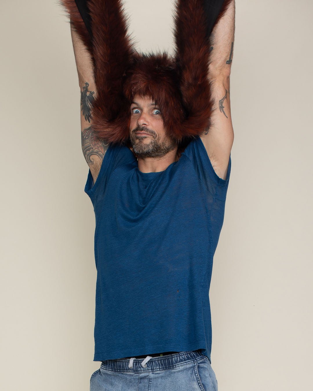 Ethiopian Red Wolf Collector Edition Faux Fur Hood | Men's - SpiritHoods