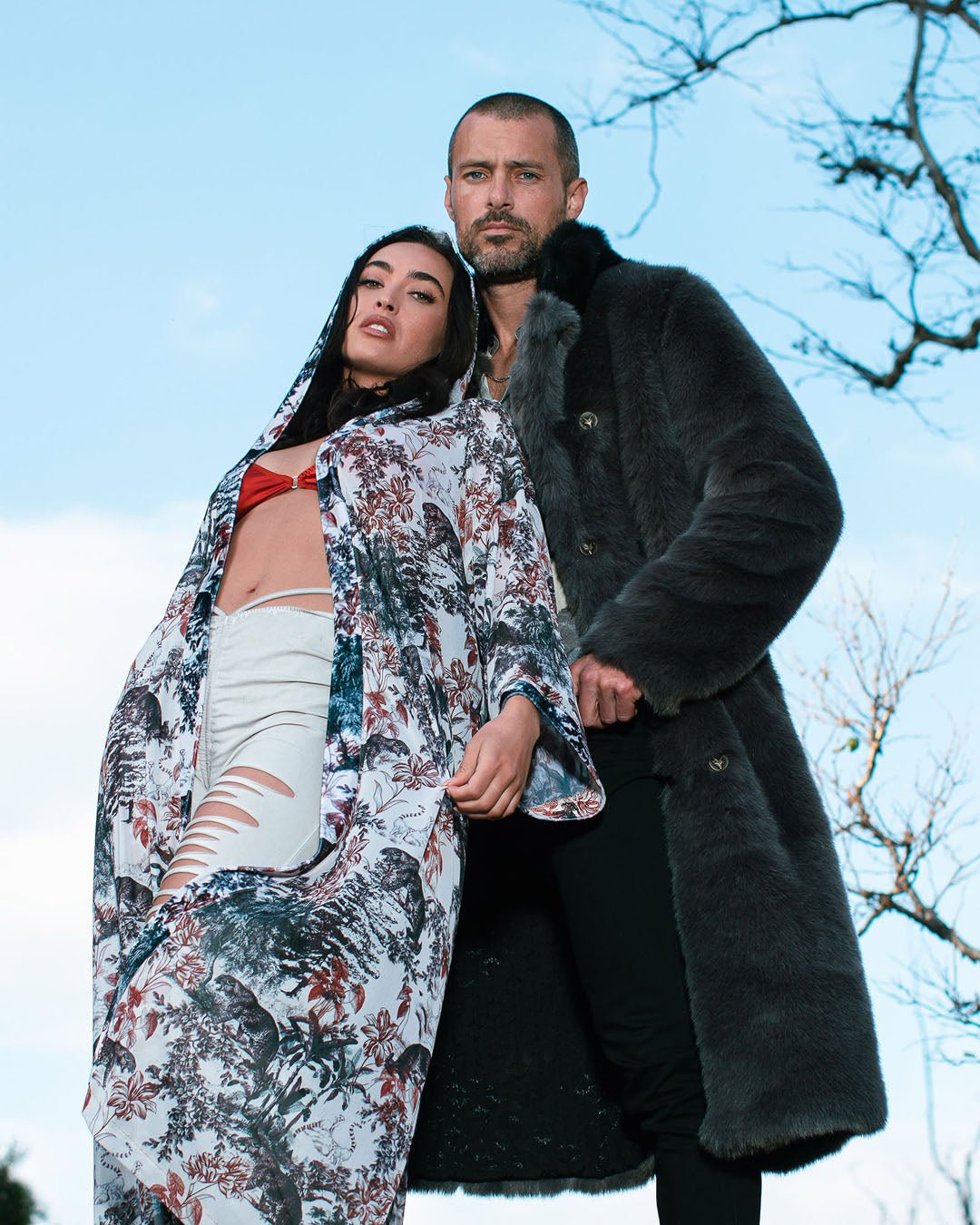Women's Festival Kimono Mesh | Toile Leopard Print - SpiritHoods