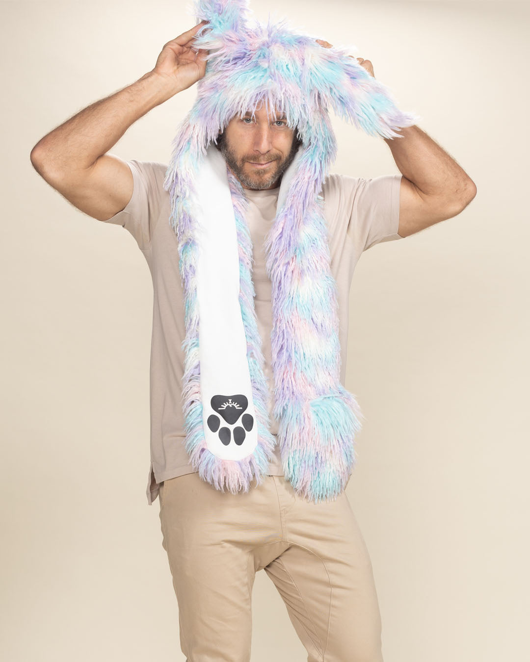 Aurora Bunny Collector Edition Faux Fur Hood | Men's - SpiritHoods