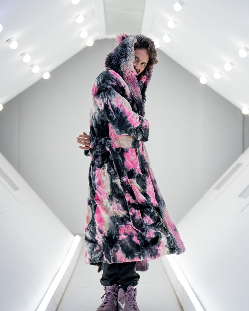Ink Spotted Leopard Classic Collector Edition Faux Fur Style Robe | Me ...