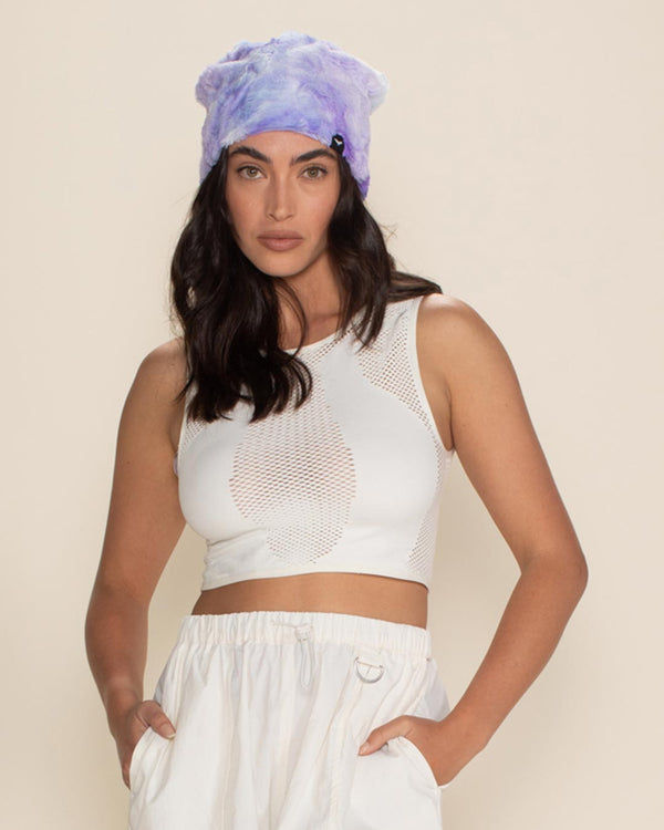 Women's Colorfully Plush Mer-Kitty Faux Fur Beanie