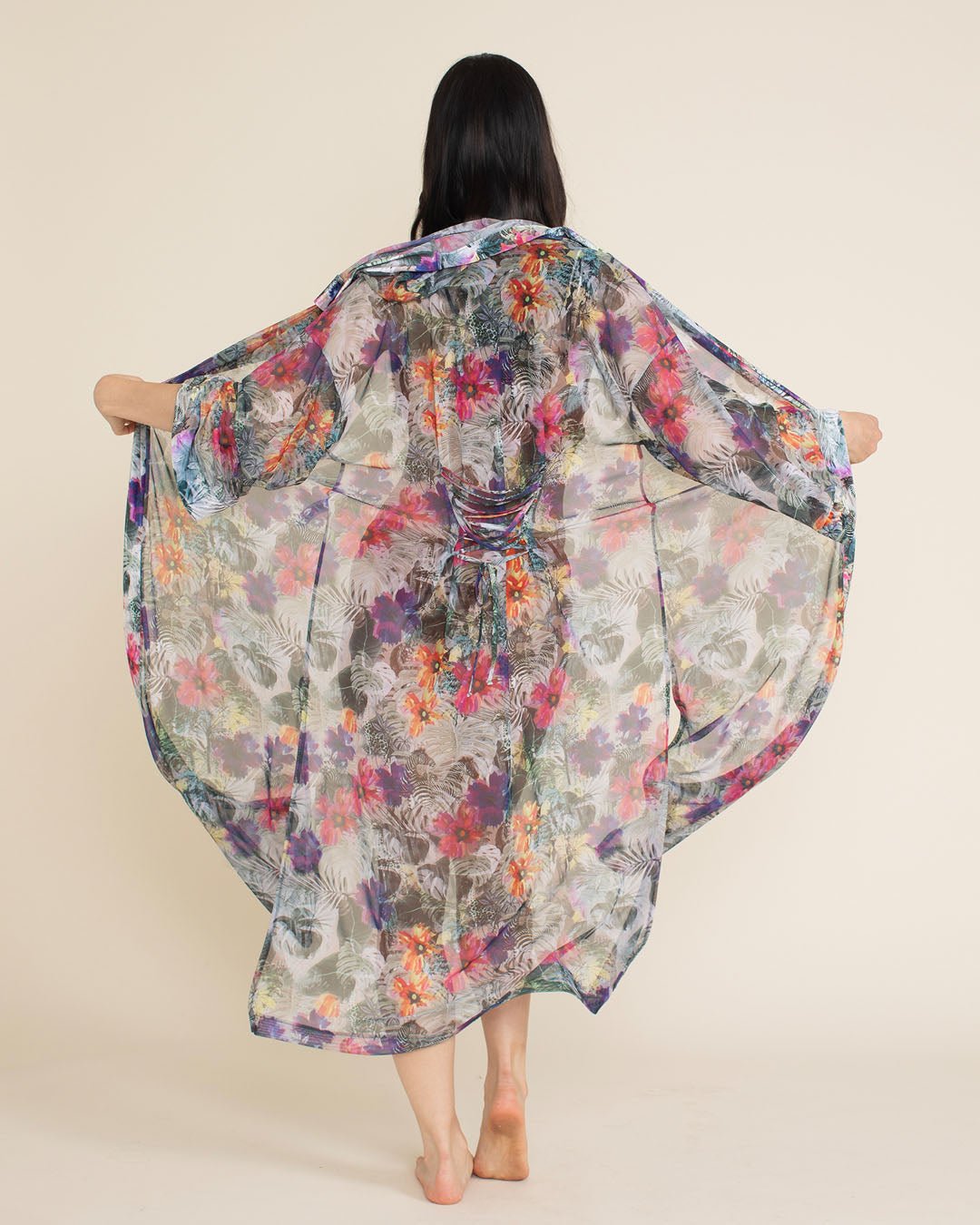 Women's Festival Kimono Mesh | Safari Garden - SpiritHoods