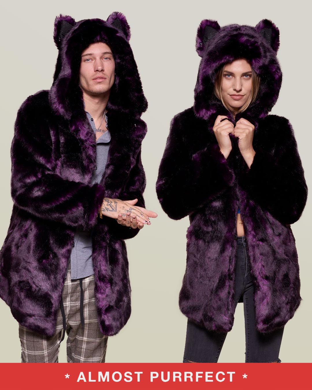 Shop Our Classic Faux Fur Hooded Coats & Jackets with Ears - SpiritHoods