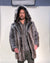 Men's Faux Fur Coat With Hood • Grey Wolf - SpiritHoods