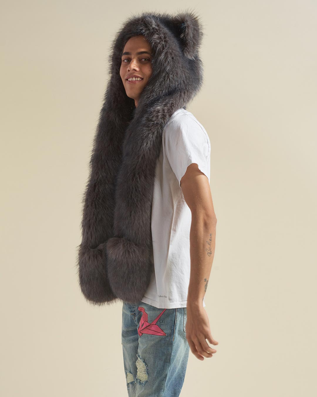 Astro Wolf Luxe Collector Edition Faux Fur Hood | Men's - SpiritHoods