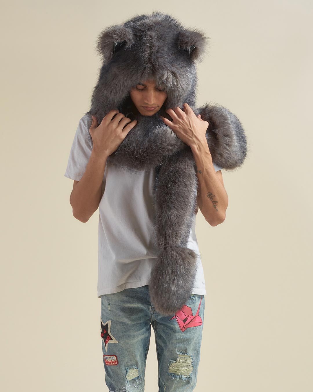 Astro Wolf Luxe Collector Edition Faux Fur Hood | Men's - SpiritHoods