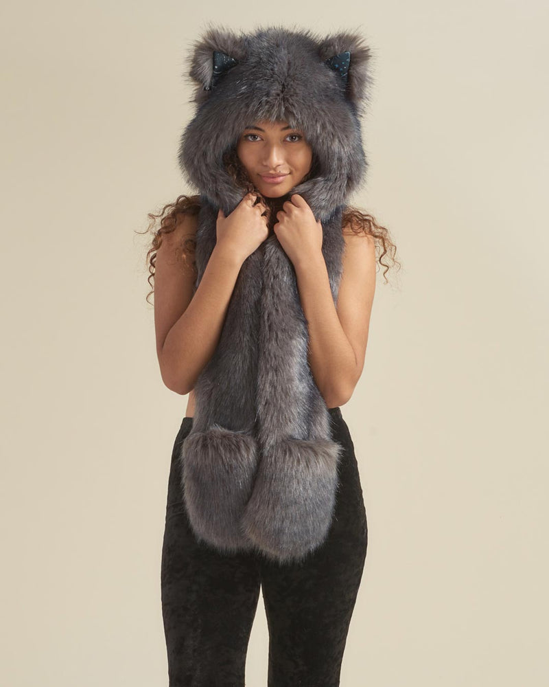 Astro Wolf Luxe Collector Edition Faux Fur Hood | Women's - SpiritHoods