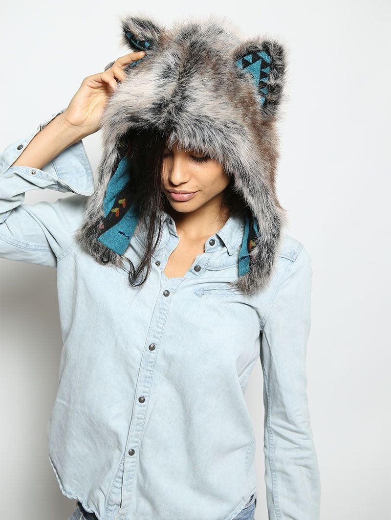 Grey Wolf Half Hood - SpiritHoods