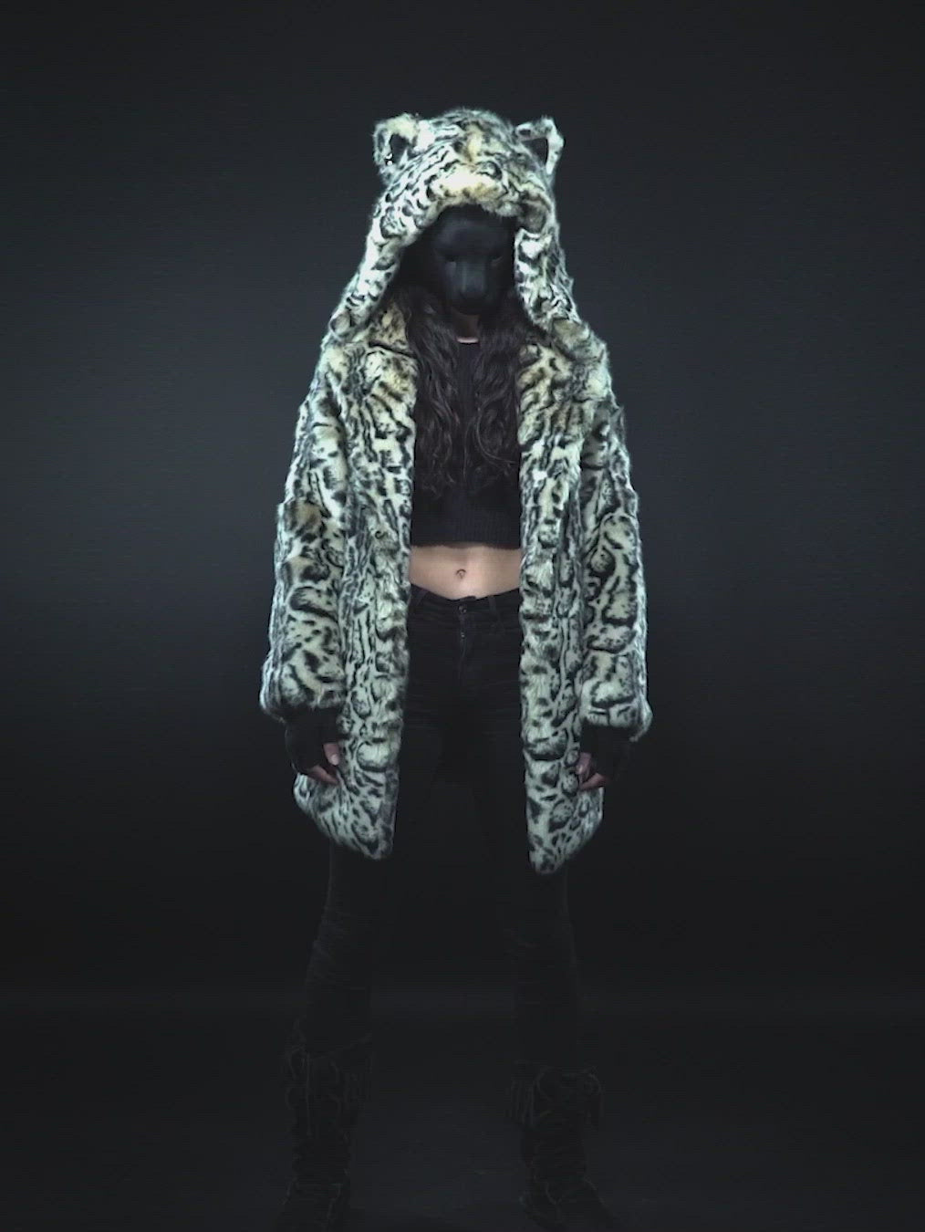 Classic Ocelot Luxe Faux Fur SpiritHood Coat | Wild Elegance - SpiritHoods