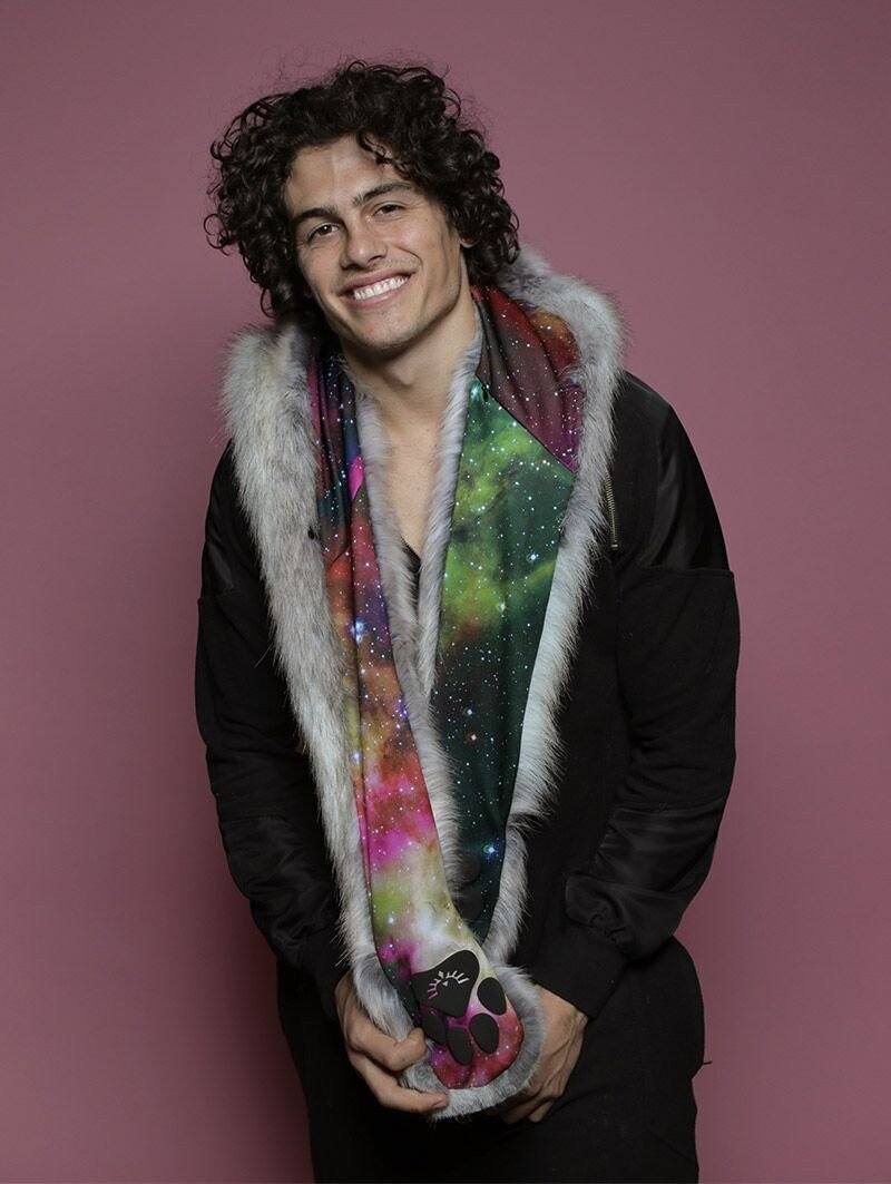 Timber Wolf Galaxy CE Spirithood - Celestial Canine Style - SpiritHoods