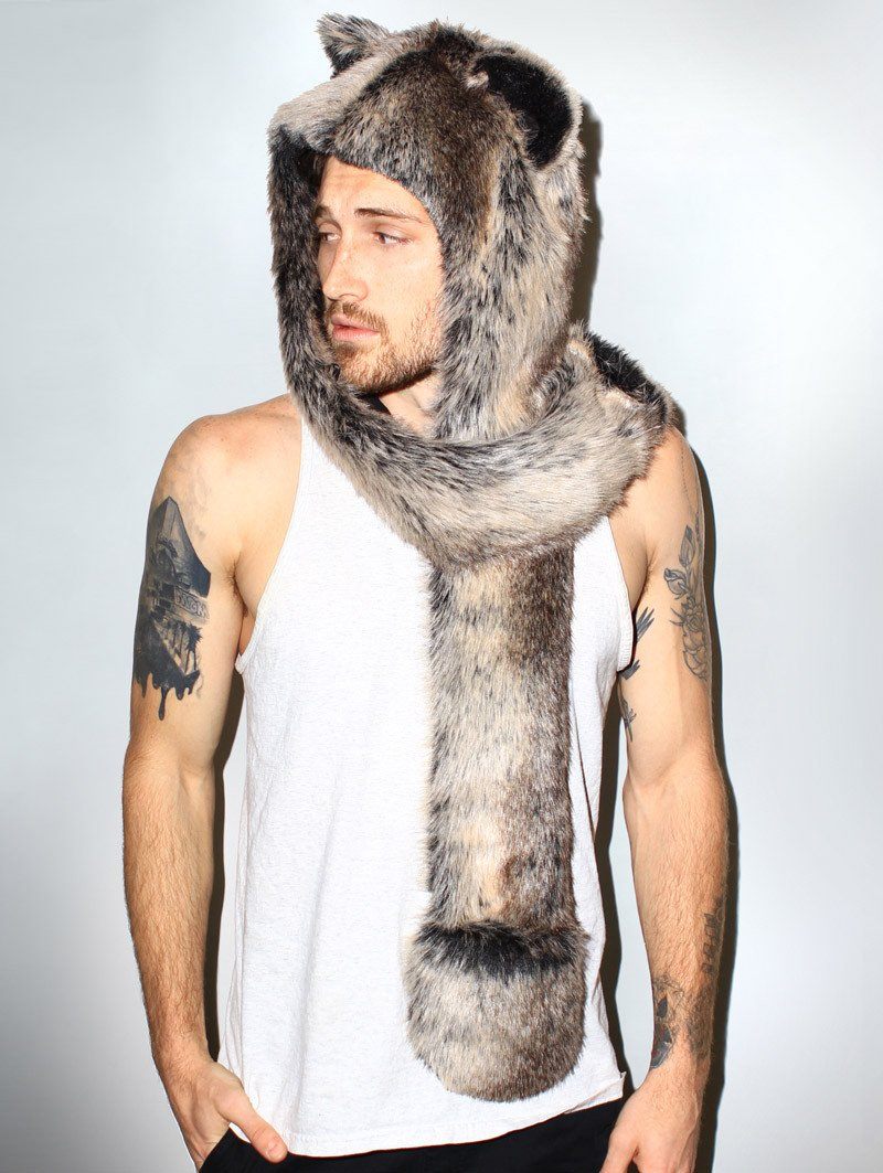 Grey Wolf Spirithood HB3 - Timeless Canine Style - SpiritHoods
