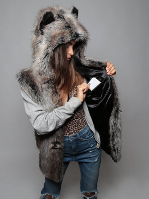 Grey Wolf Vest Spirithood - Warm and Stylish Animal-Inspired Outerwear ...