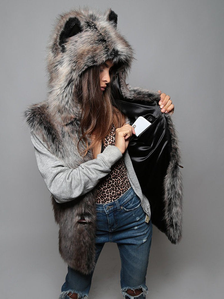 Grey Wolf Vest Spirithood - Warm and Stylish Animal-Inspired Outerwear ...