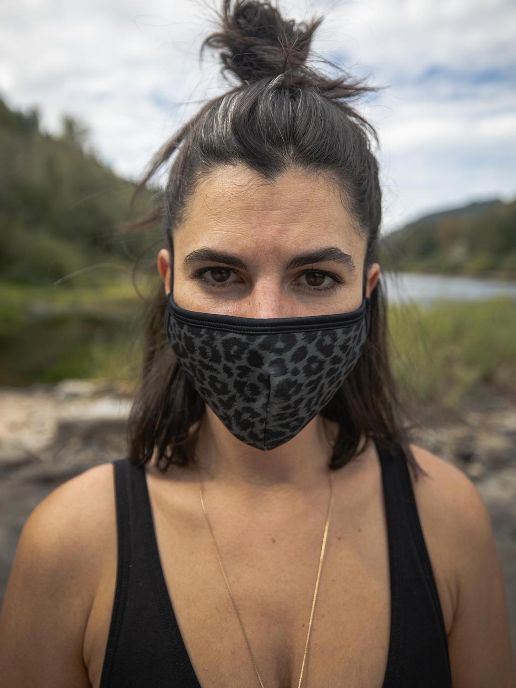 Black Panther Copper-Threaded Face Mask - SpiritHoods x Panthera