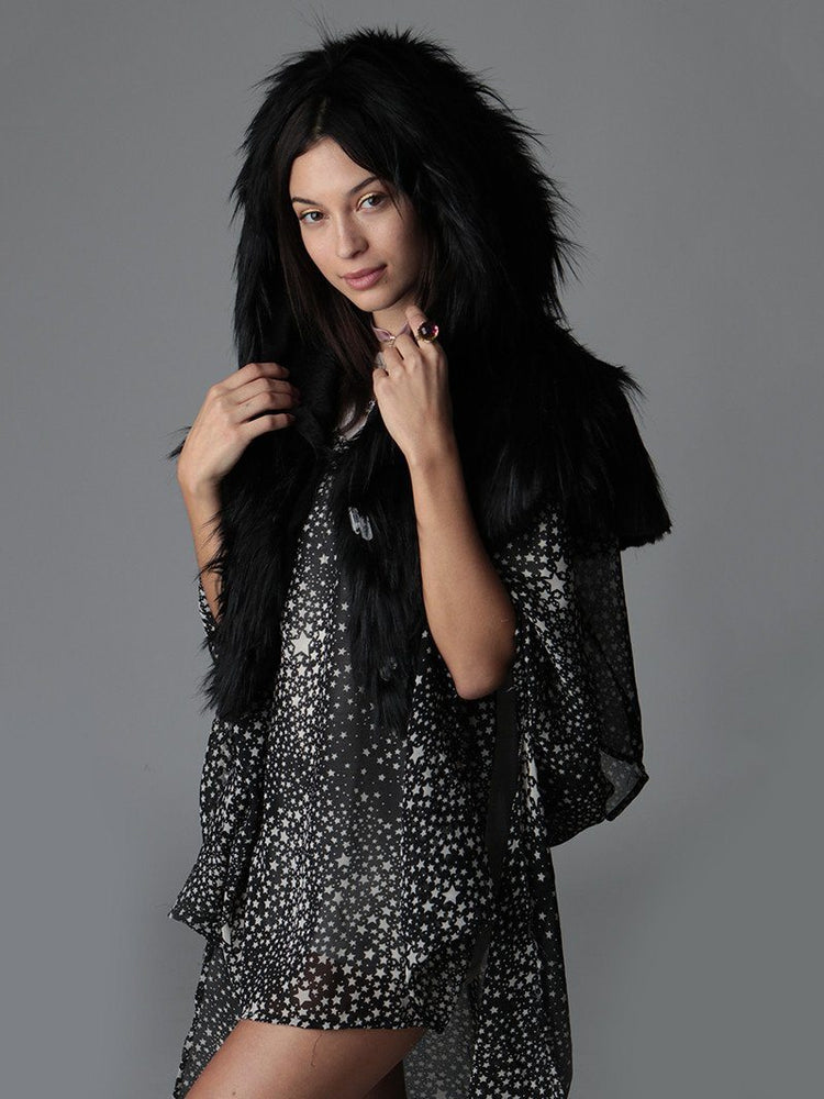 Raven Shawl Collectors Spirithood - Exclusive Avian Elegance - SpiritHoods