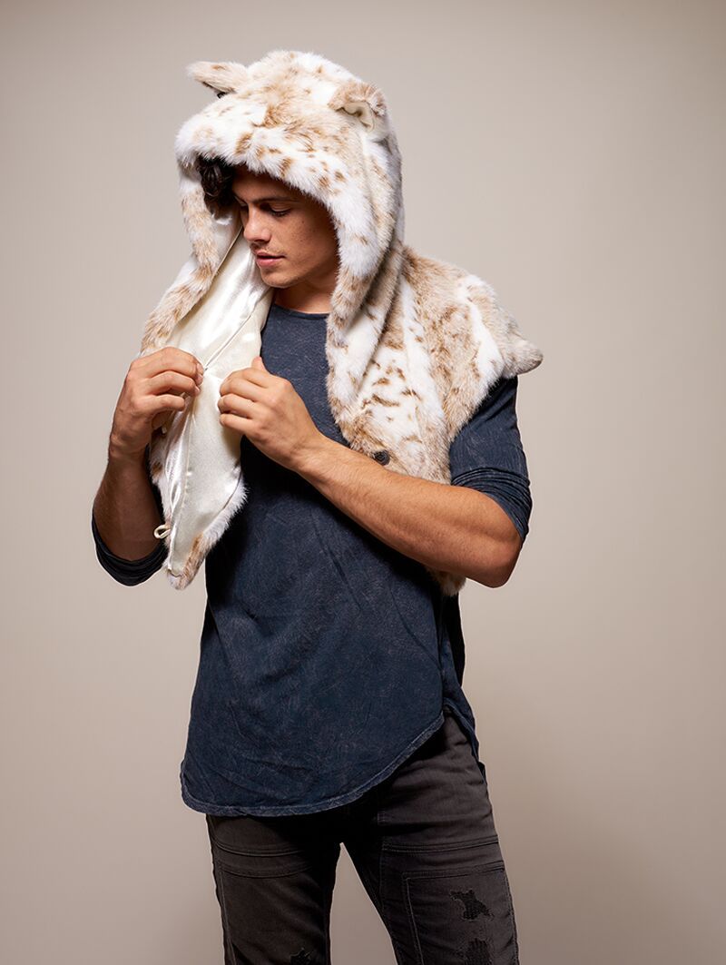 Siberian Snow Leopard Shawl SpiritHood | Luxurious Elegance - SpiritHoods