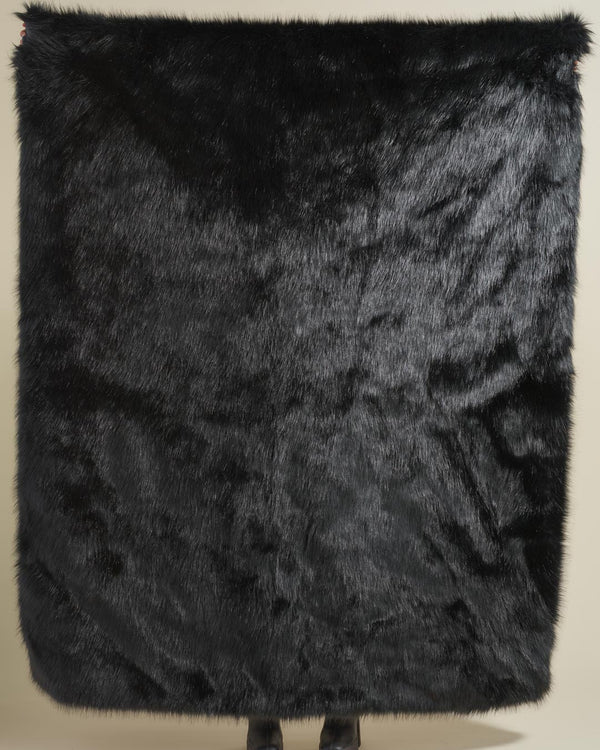 Lora Zombie Artist Edition: The One You Feed Black Wolf Faux Fur Throw ...
