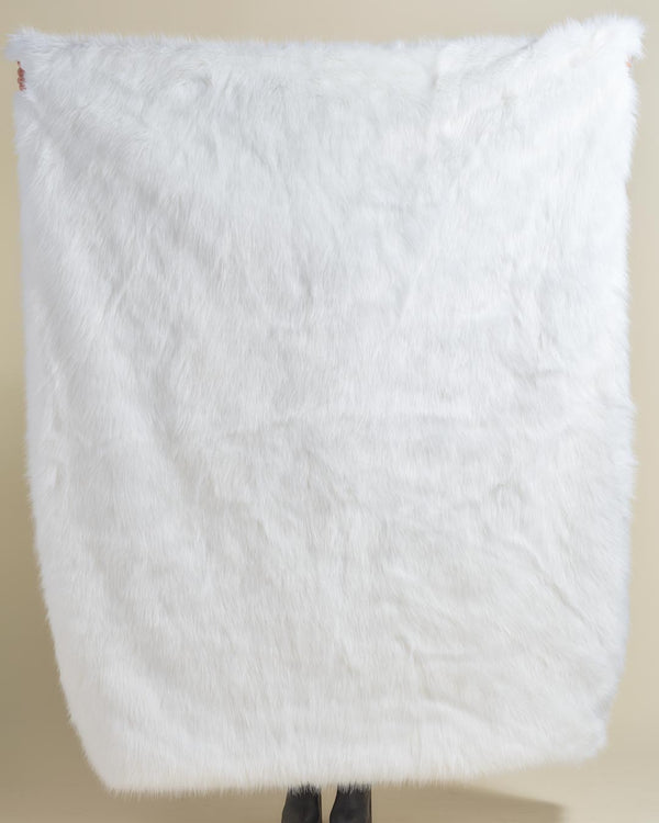 Lora Zombie Artist Edition: The One You Feed White Wolf Faux Fur Throw