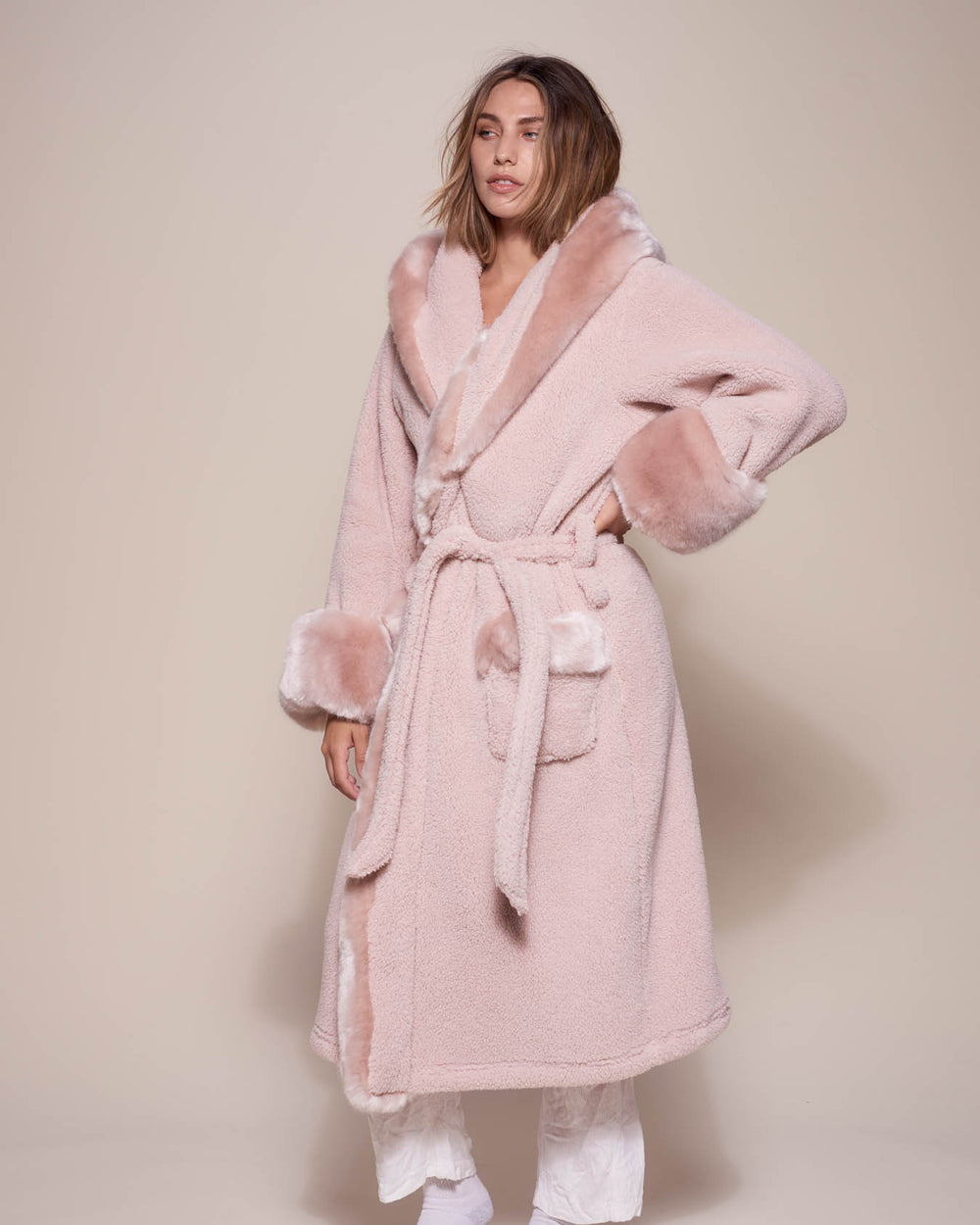 Luxury Robe for Women, Pink Luxury Bathrobe | Rose Quartz - SpiritHoods