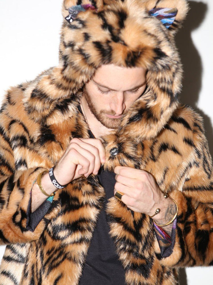 Tiger Faux Fur SpiritHood Coat | Unleash Your Inner Wild - SpiritHoods