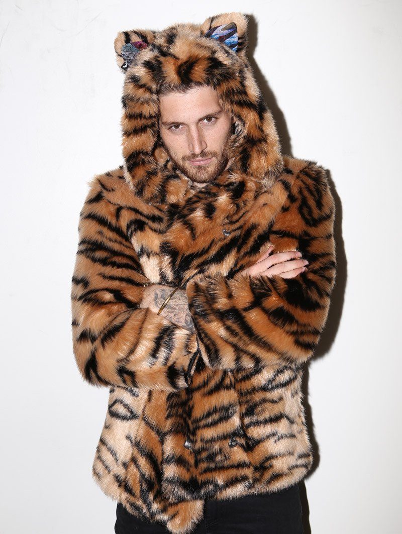 Tiger Faux Fur SpiritHood Coat | Unleash Your Inner Wild - SpiritHoods
