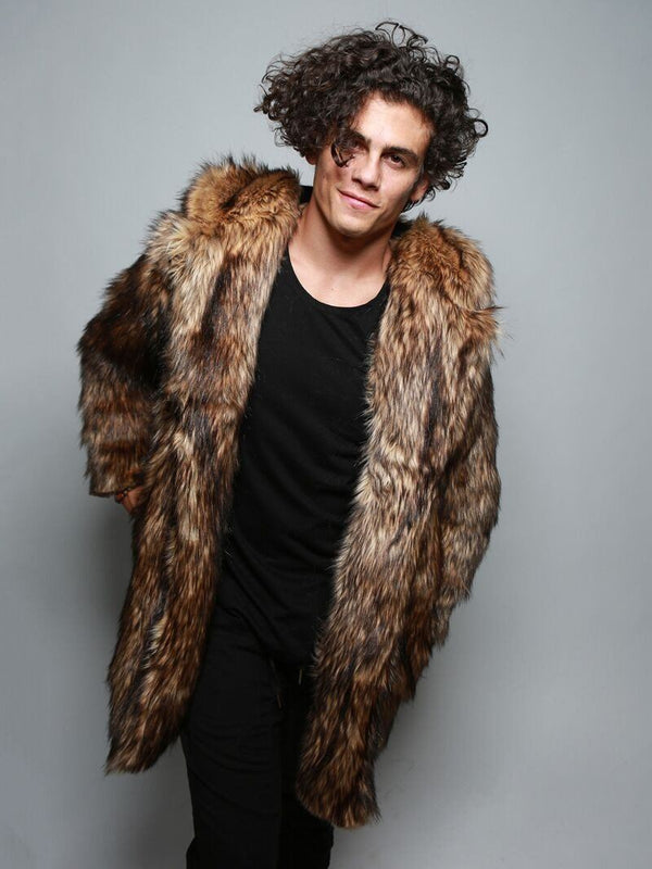 Grizzly Faux Fur Coat | Embrace Wild Elegance - SpiritHoods